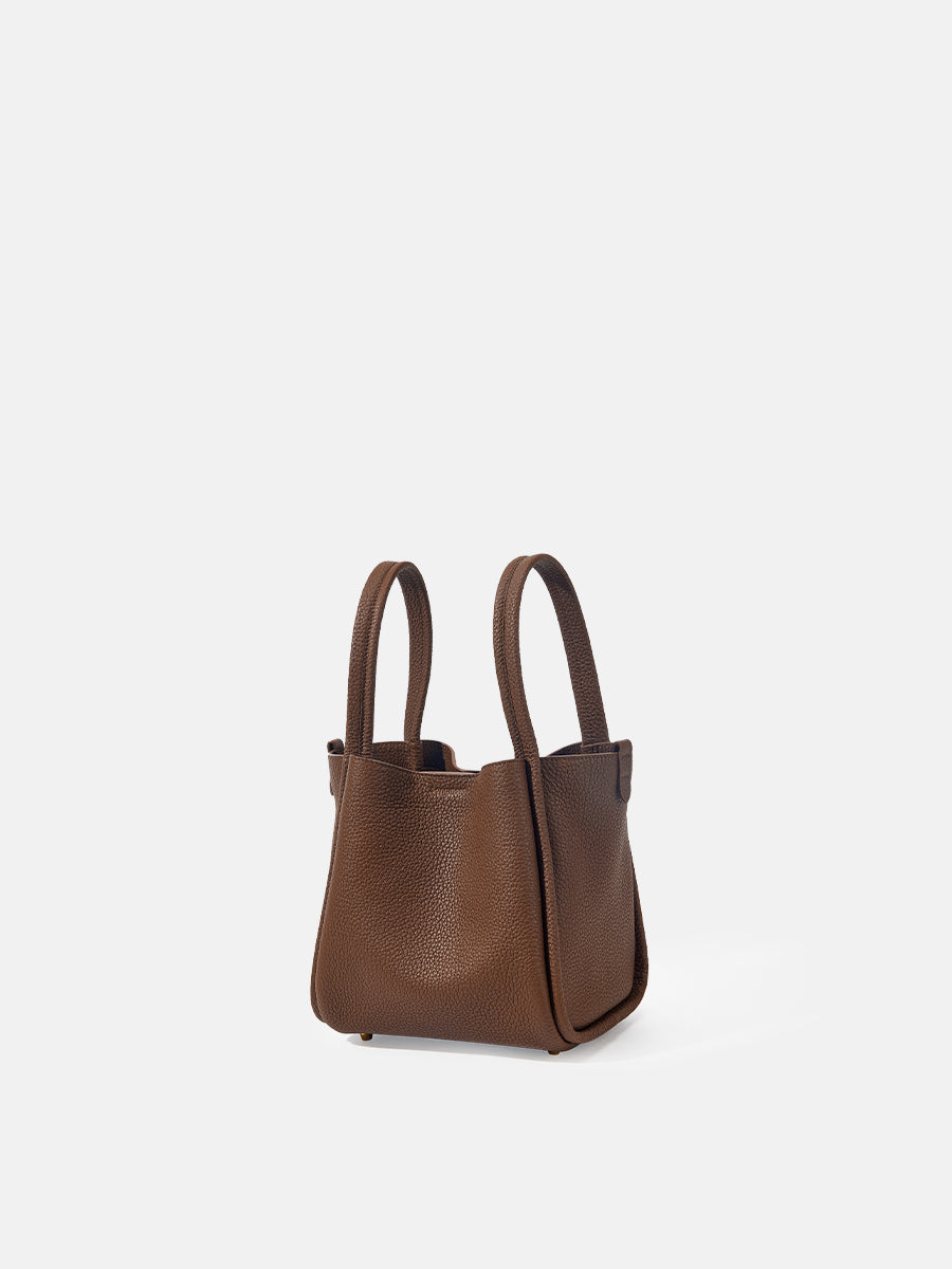 Medium Leather Bucket Bag | New Lock | Versatile & Stylish – Songmont