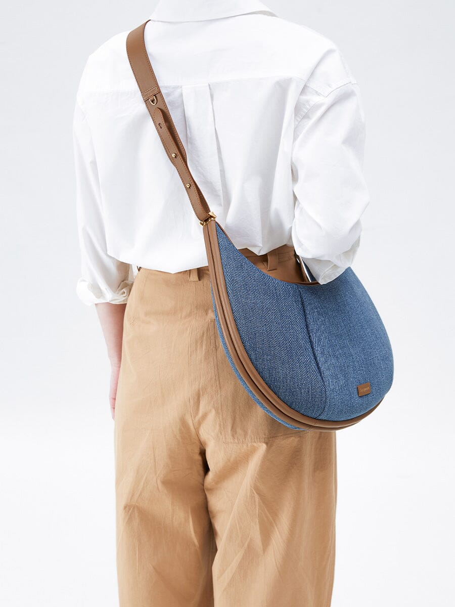 Large Luna Bag in Denim | Casual Chic Style – Songmont
