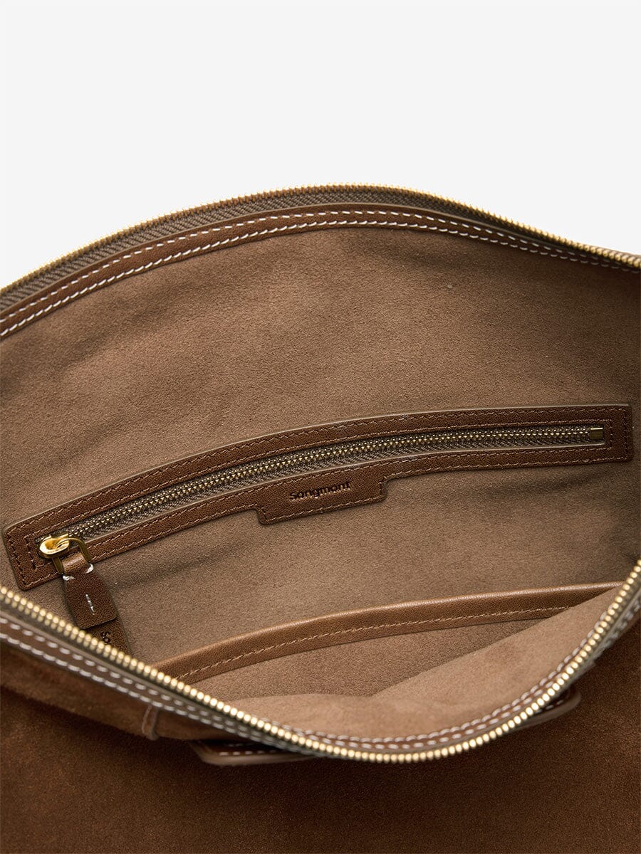 Sandal Minimal Hobo Bag | Suede Allure – Songmont