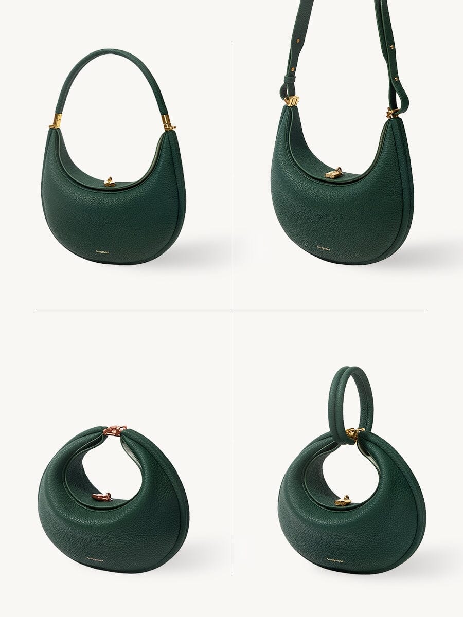 Luna Bag in Emerald | Luxurious Leather & Lightweight Design – Songmont