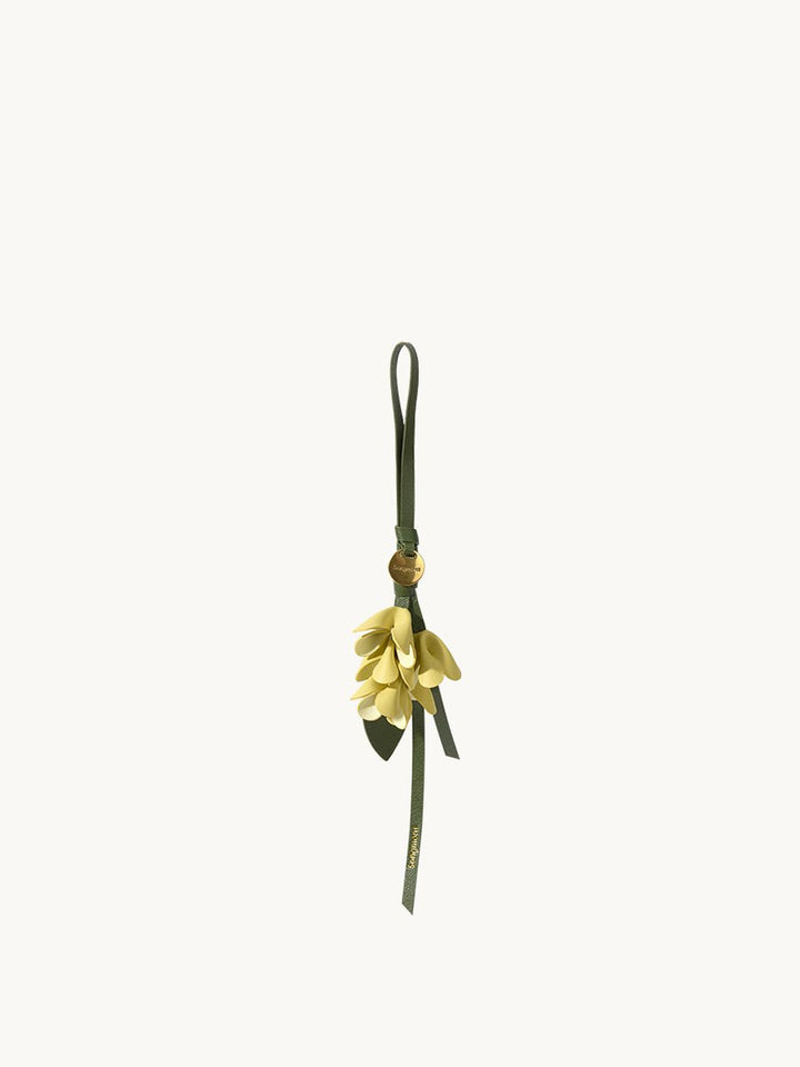 Flower Bloom Charm | Elegant Full-Grain Leather Accessory – Songmont